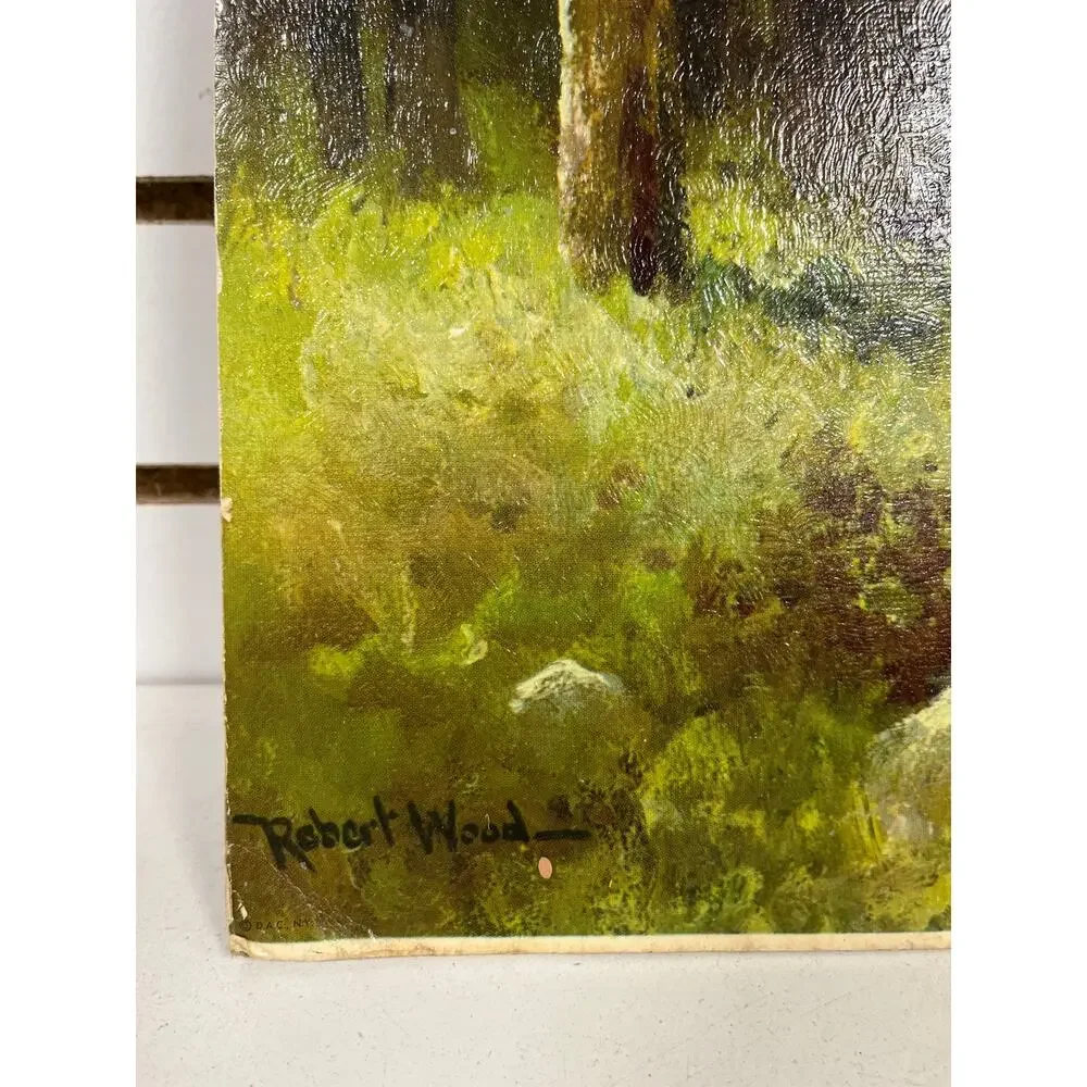 Unbranded | Art | Vintage Print Robert Wood Mountain Stream 24x8 | Poshmark